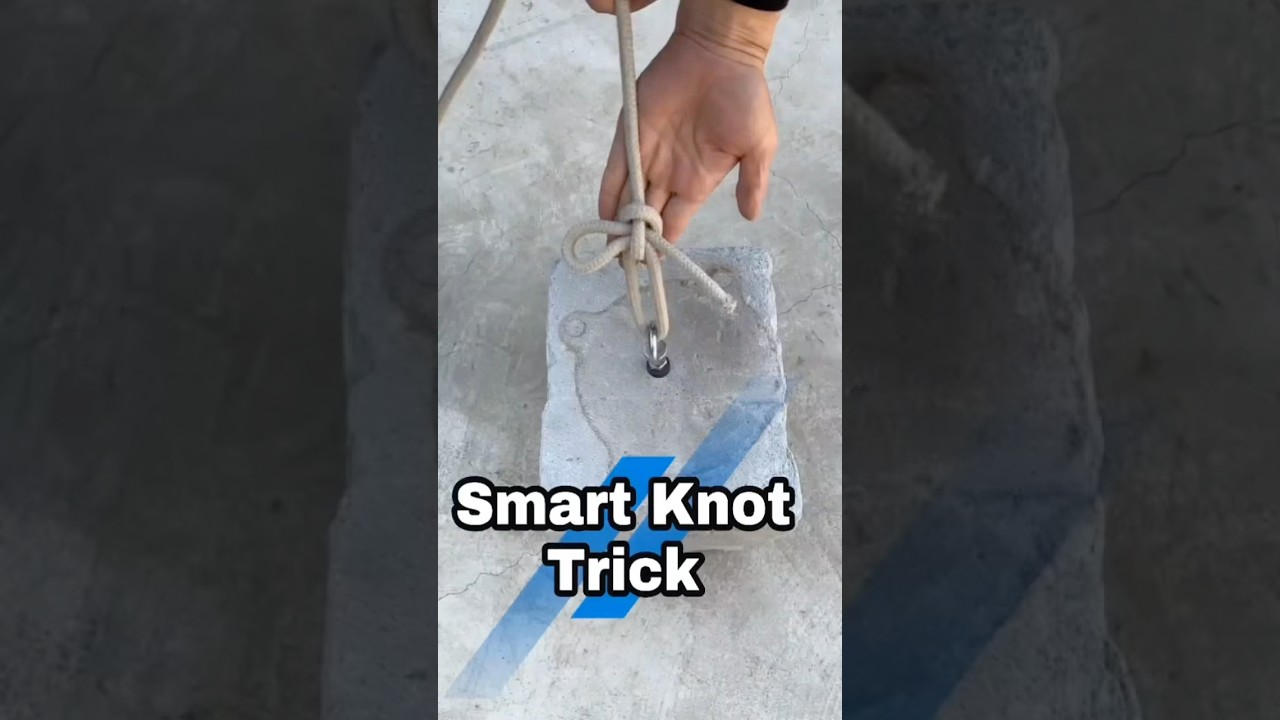 Simple Knot Trick for Solo Lifting from Heights #knot #technique #rope
