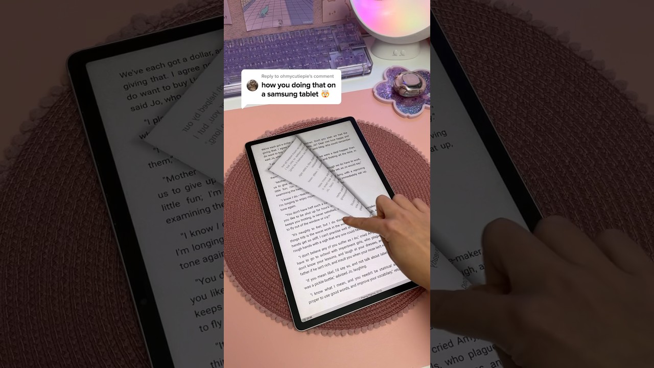 Try this on your Samsung tablet 🤯💕 galaxy tab S9 | android apps | reading app