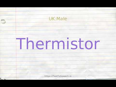 How to pronounce thermistor
