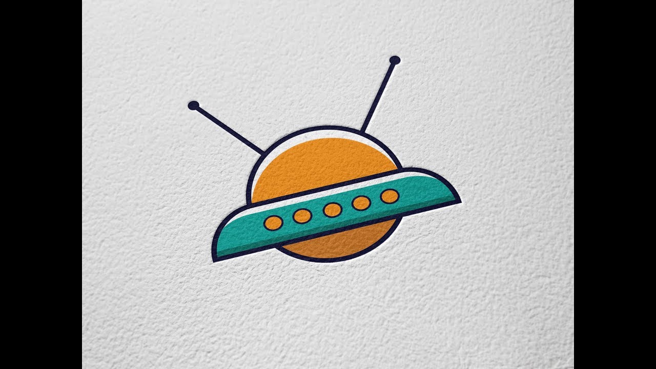 U.F.O. Vector Icon  Adobe Illustrator Tutorial