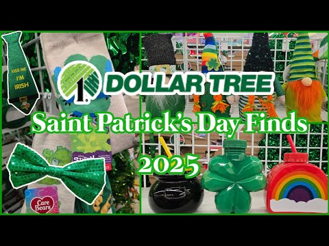DOLLAR TREE ST PATRICKS DAY 2025 🍀🍀 SHOP WITH ME 🍀🍀