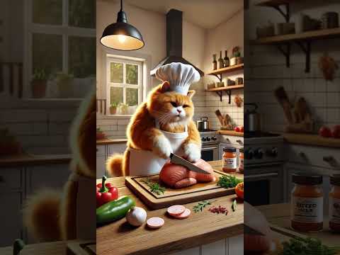 Cat Chef Makes Delicious Grilled Chicken π±ππ₯ | Cartoon Cooking for Kids | M Drawing Studio