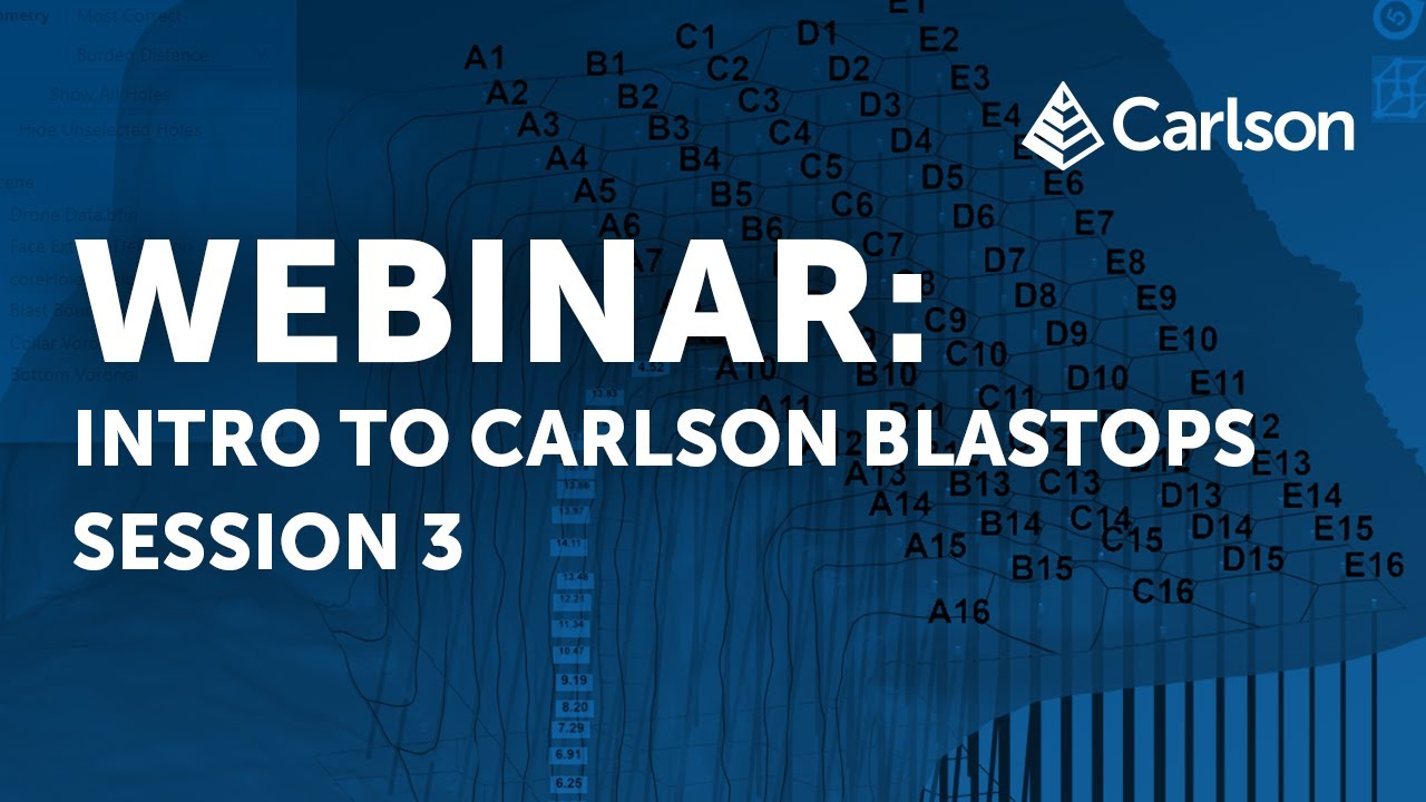 WEBINAR: Intro to Carlson BlastOps Session 3 | Drill Hole Loading & Initiation