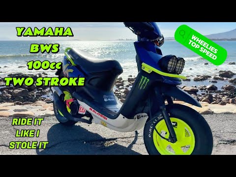 Yamaha BWS 100 2-Stroke Rips! Top Speed Run & Wheelie Fun #valentinorossi #vr46 #rossi