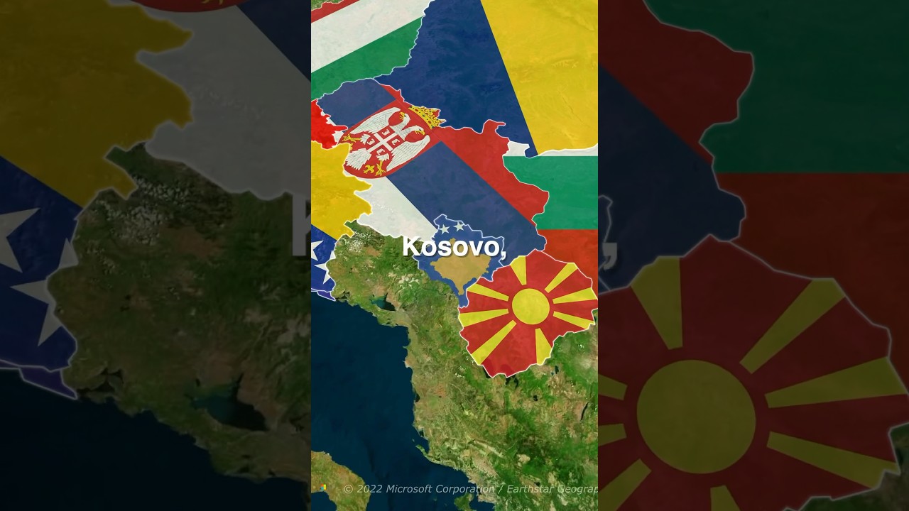 Which countries border Serbia? #geography #geopolitics #map #maps  #GeographyFacts #Serbia #kosovo