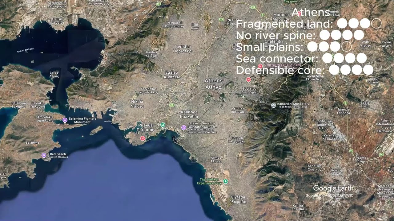 Ancient Greek City-states #history #geography #googleearth