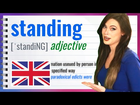 STANDING (C1 Advanced) Learn English Vocabulary