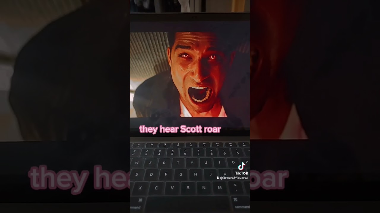 Scott Roars in the new teen Wolf Movie