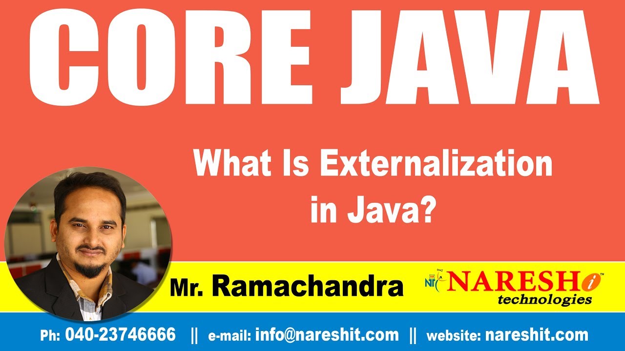 Core Java Tutorials | What Is Externalization in Java ? | Mr.Ramchandra
