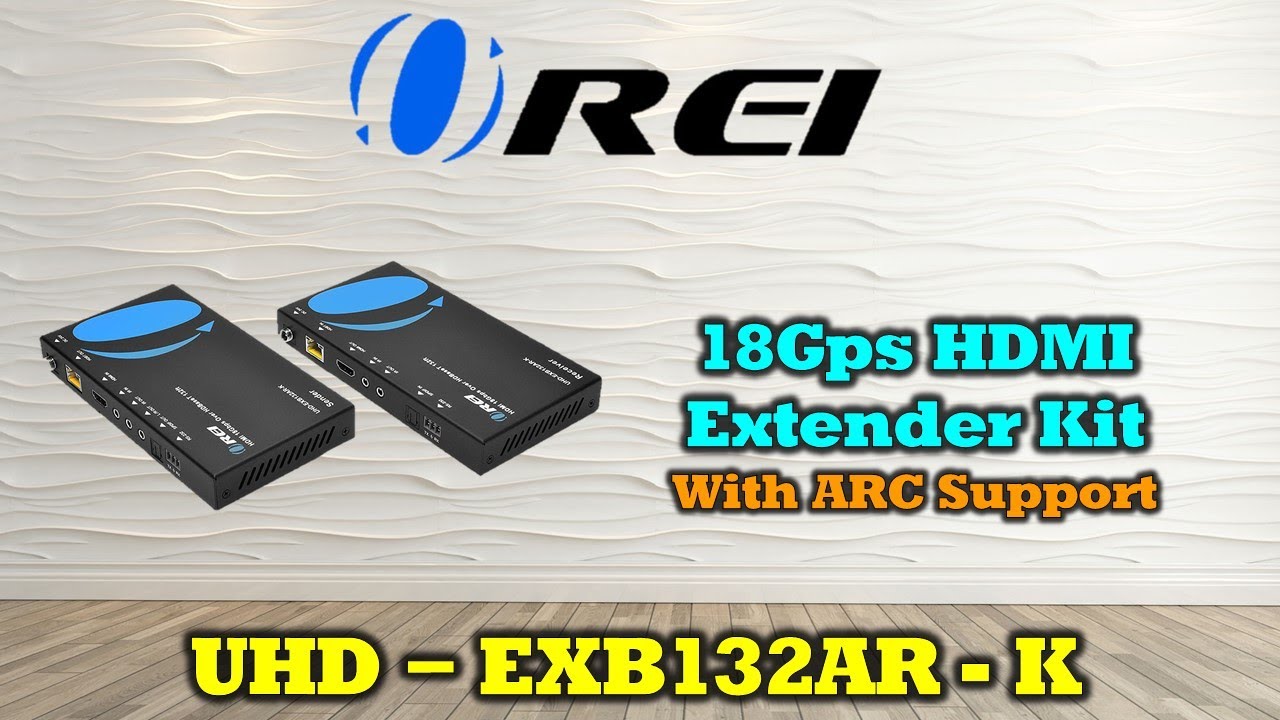 OREI HDBaseT 4K HDMI Extender | Long Range of 132 Feet over CAT 5e/6/7: UHD-EXB132AR-K