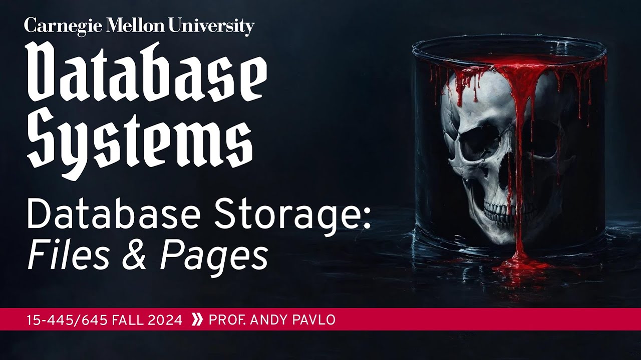#03 - Database Storage: Files & Pages ✸ Neon Database Talk (CMU Intro to Database Systems)