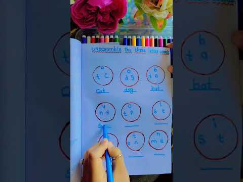 unscramble the three letter words #easy #education #learning #viralvideo #trending #youtube