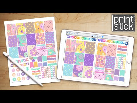 How to Turn Printable (PDF) Stickers into PNG for GoodNotes | Digital Planning Tutorial