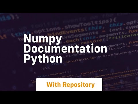 numpy documentation python