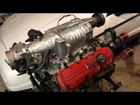 ALL-OUT 3800 Supercharged Fiero Rebuild Part 3/4 - heads, intake, supercharger & Throttle