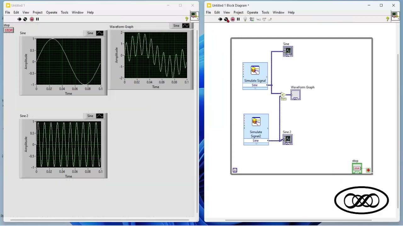 LabVIEW for Engineers : Low pass filter and high pass filter in LabView