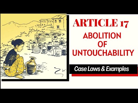 Article 17 | Abolition of Untouchability | Fundamental Rights| Indian Constitution| in Hindi