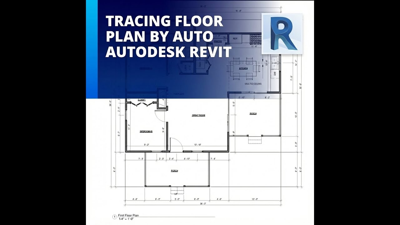 Drafting Floor Plan From Image - #revit  #autocad