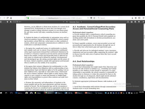 ASCA Code of Ethics Overview