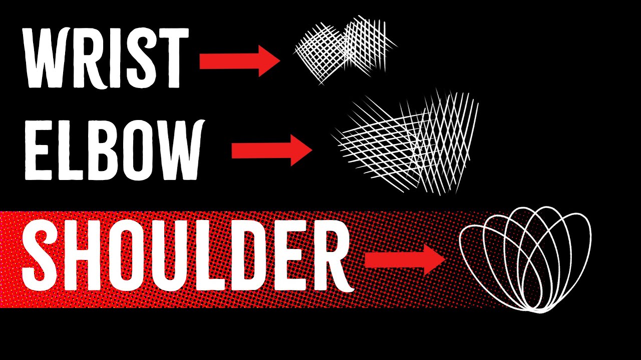 Use your WHOLE arm for better line art