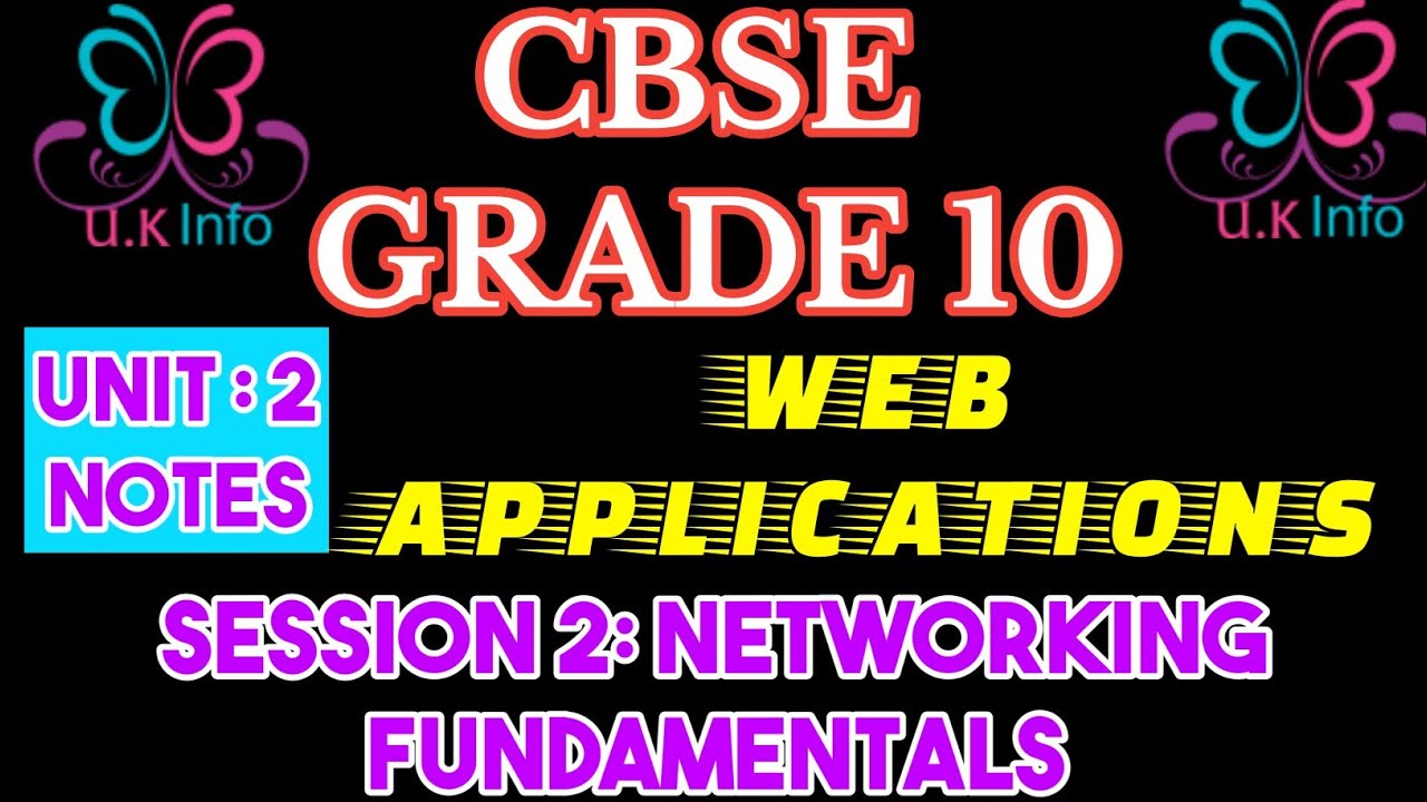 SESSION 2: NETWORK FUNDAMENTALS (UK Infos)