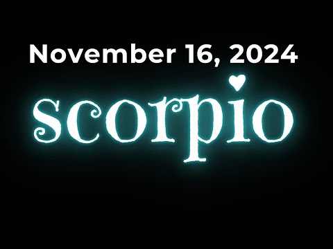 DAILY GABAY ♏️SCORPIO🔮November 16, 2024🌈