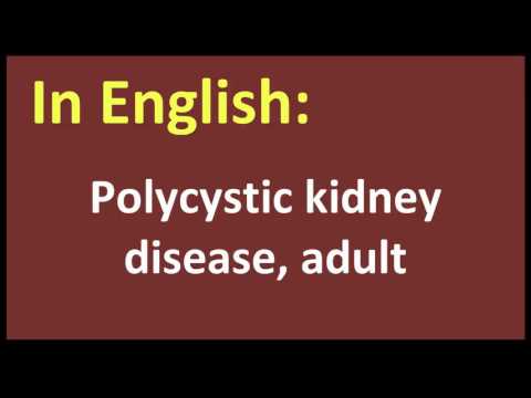 Polycystic kidney disease, adult spanish MEANING