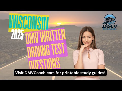 2025 Wisconsin DMV Written Driving permit Test Study Guide - Part 2