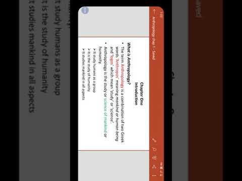 course of Anthropology one unit about Definition of anthropology and.....