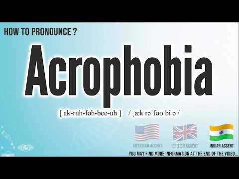 Acrophobia Pronunciation | How to Pronounce (say) Acrophobia CORRECTLY | Medical dictionary