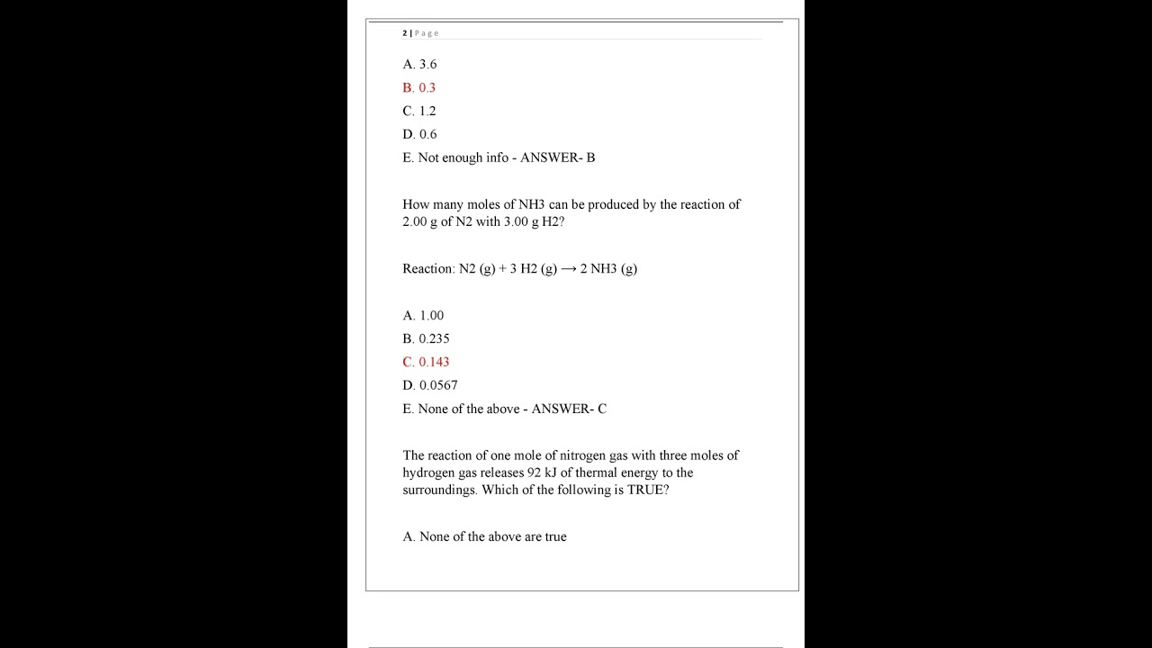CHEM 101 FINAL EXAM IVY TECH EXAM COMPLETE 100 QUESTIONS AND CORRECT DETAILED ANSWERS VERIFIED ANSWE