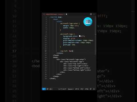 How To Make Microsoft Logo? | HTML CSS
