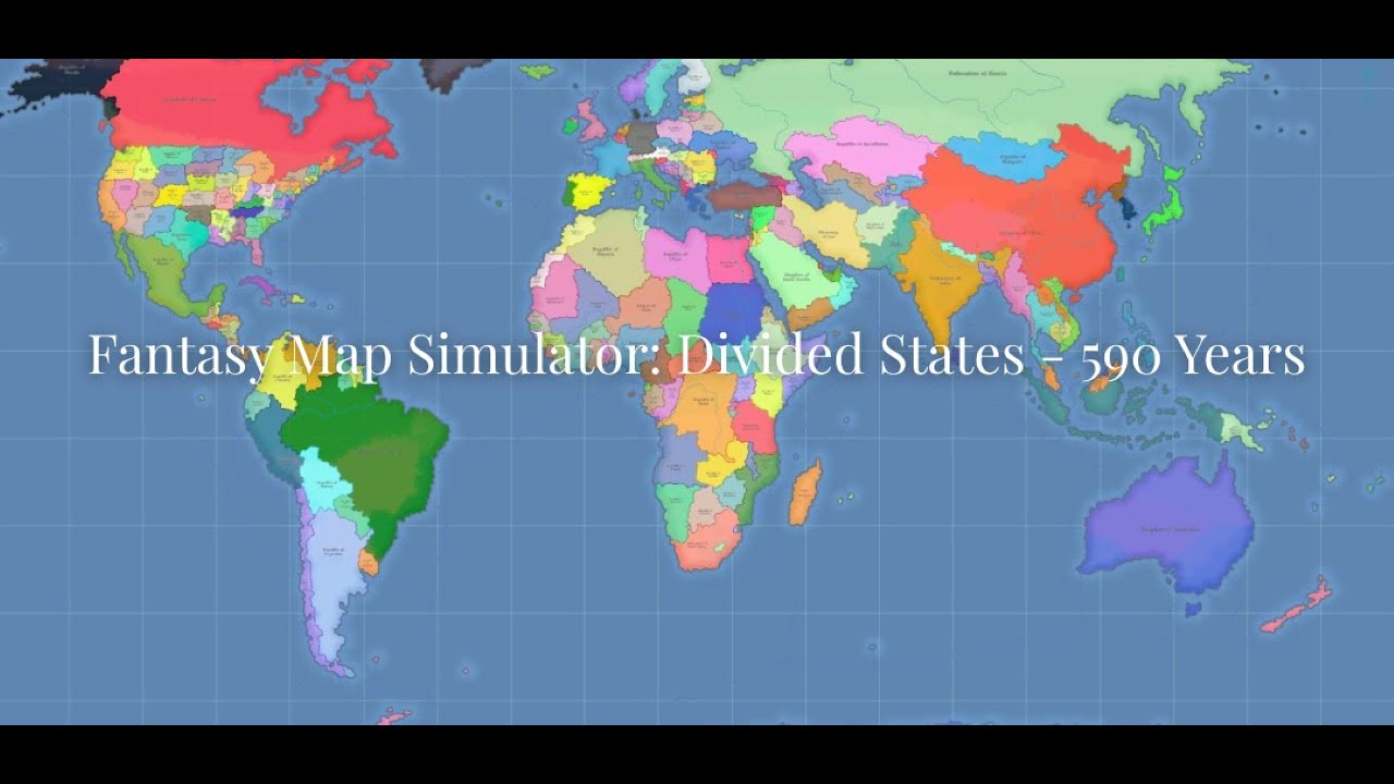 Fantasy Map Simulator: Divided States | Timelapse