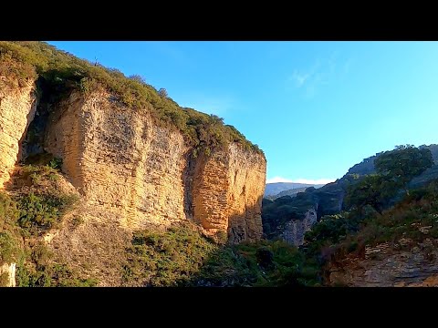 Ronda's Roman aqueduct and the canyon Tajo del Abanico