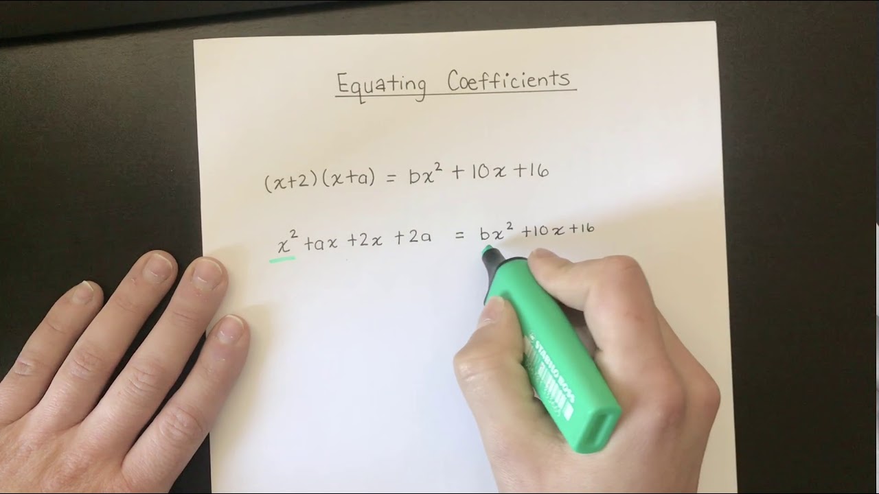 Equating Coefficients 1