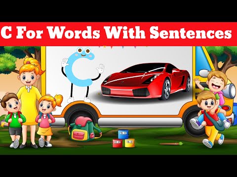 Words that start with C with pictures I Letter C Words For Kids I C for Cat #alphabet #learning