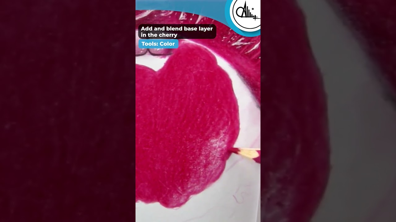 Step by step Realistic Glossy Lips Drawing!