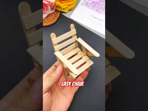 How to Make a Rocking Chair with Ice Cream Sticks #shorts