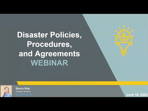 Understanding Key Disaster Policies, Procedures, and Agreements – Webinar