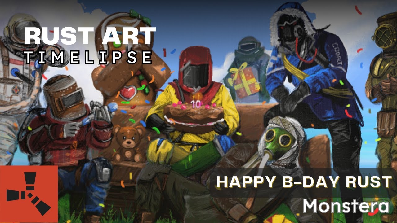 RUST ART Timelapse - Happy Birthday Rust