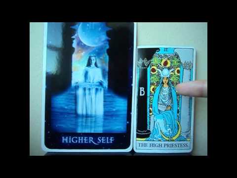 Sirian Starseed Tarot / Rider-Waite Tarot: HIGHER SELF / THE HIGH PRIESTESS