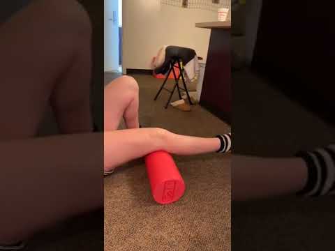 Rehab-Supine Foam Roll Short Arc Quad Extension