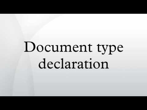 Document type declaration