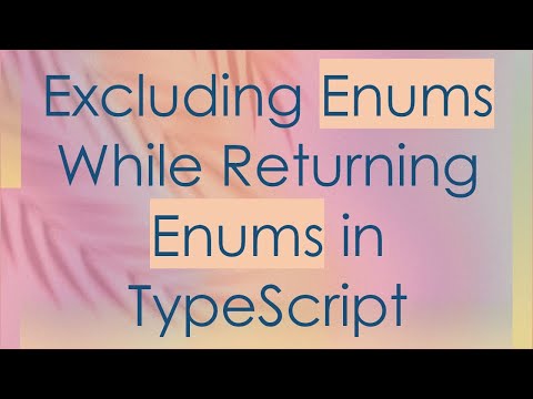 Excluding Enums While Returning Enums in TypeScript