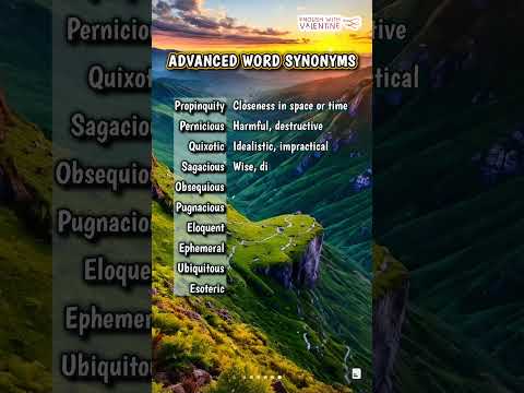 IMPROVE Your Vocabulary With These Common Synonyms Now!