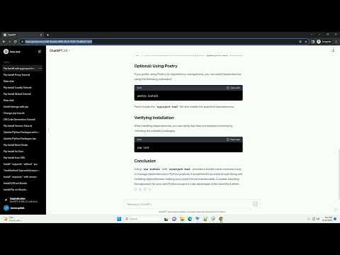 pip install with pyproject toml