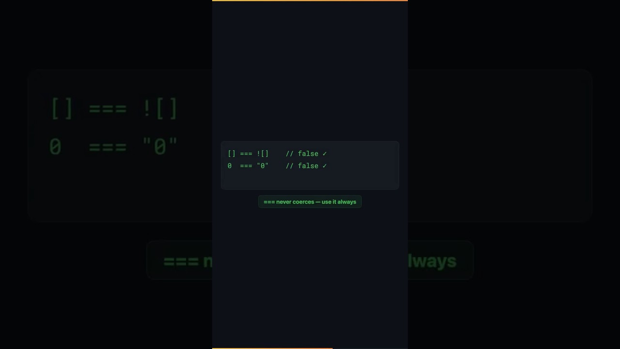 Why JavaScript's == Is Broken (Senior Devs Ban It)