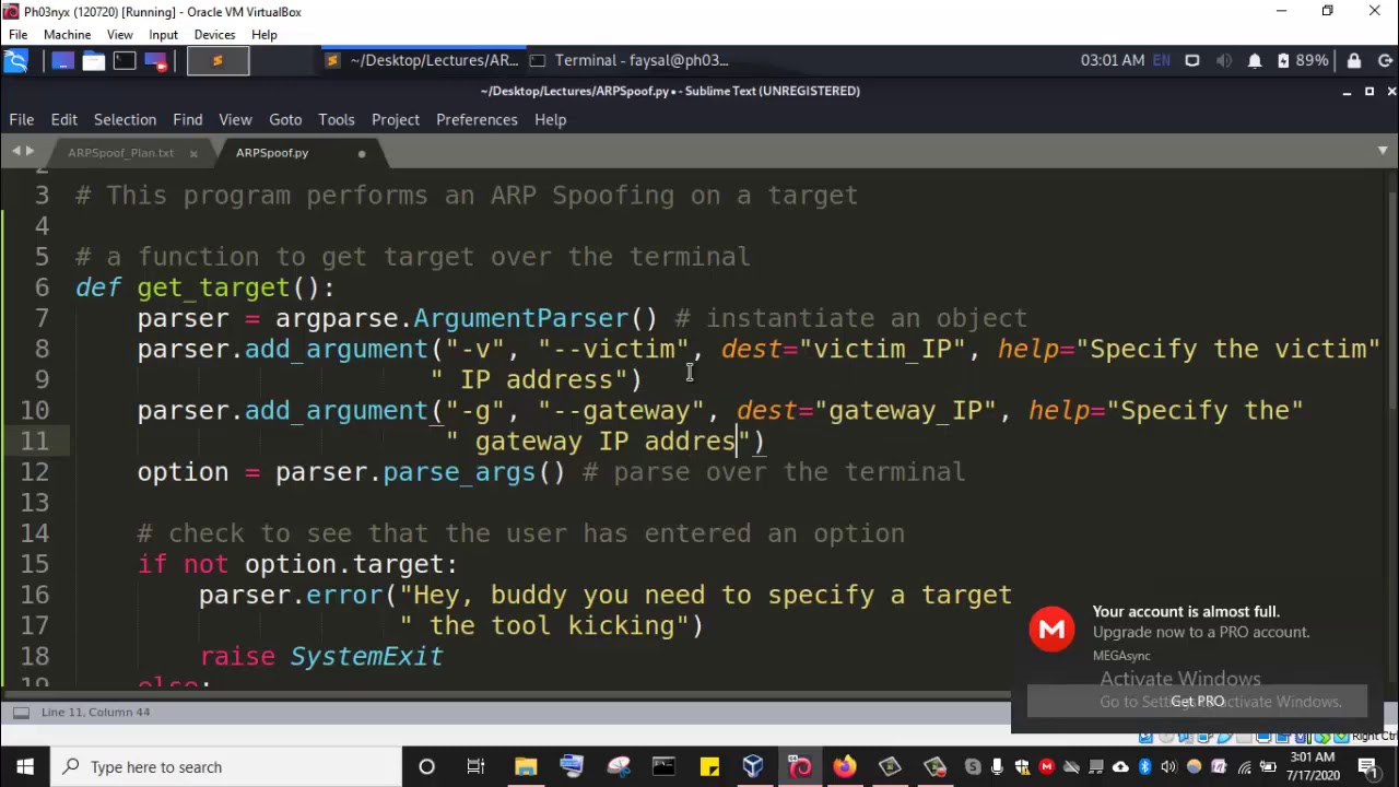 Malicious Python 3 Programming: ARP Spoofing Tool - function_get_MAC