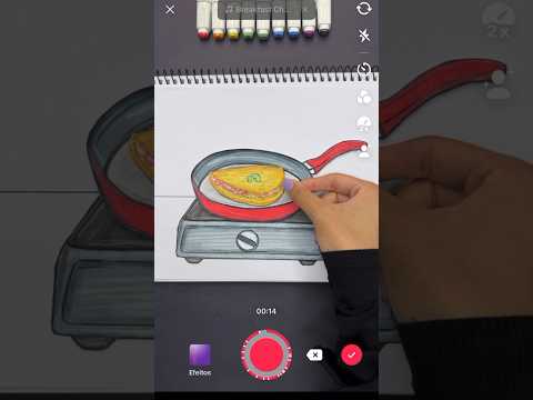 Come back in 24 hours to see the results 😍🍳 #shorts #art #drawing #creative #painting #tutorial