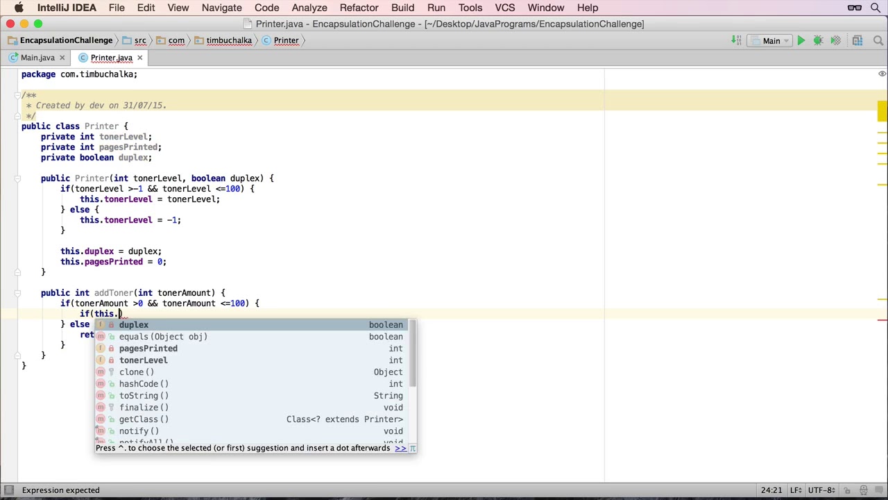 049 encapsulation challenge exercise
